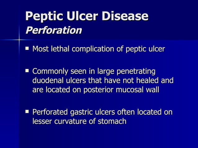 Peptic Ulcer Disease Ppt April 2005 | PPT