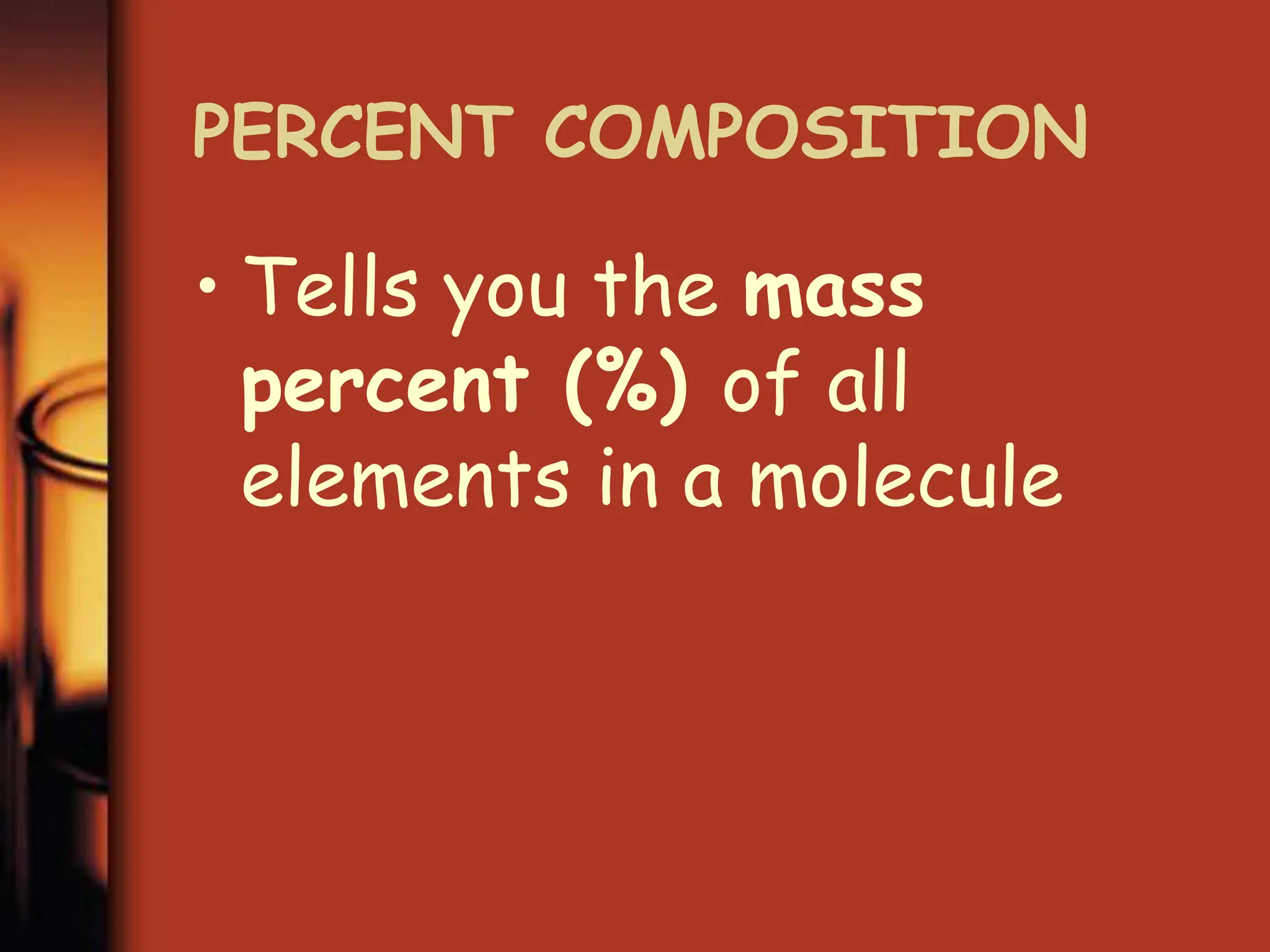 5) PERCENT COMPOSITION.ppt Empirical formula calculation | PPT
