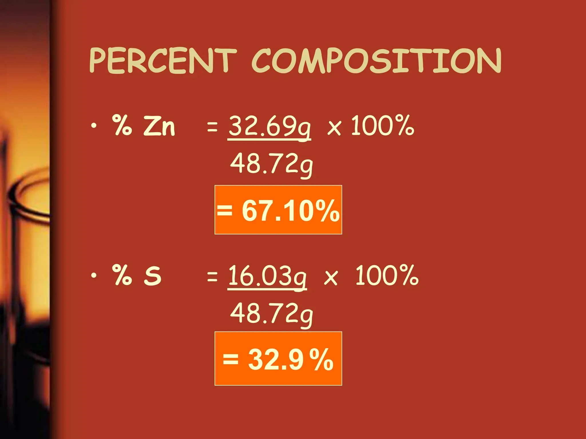 5) PERCENT COMPOSITION.ppt Empirical formula calculation | PPT
