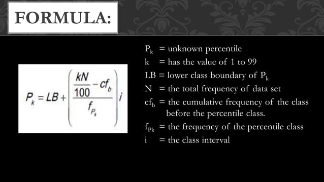 Percentile For Grouped Data | PPTX | Educational Assessment | Education