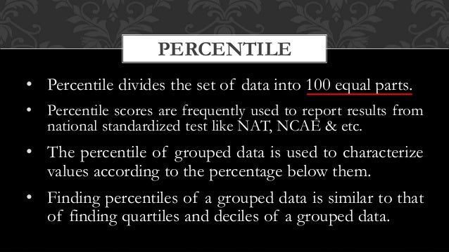 Percentile For Grouped Data