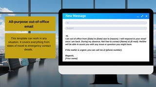 5 Perfect Out Of Office Messages That You Can Use Right Away | PDF