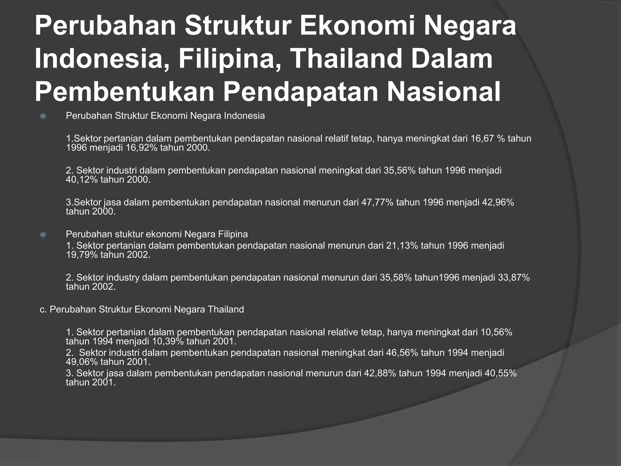 5 perubahan struktur ekonomi | PPT