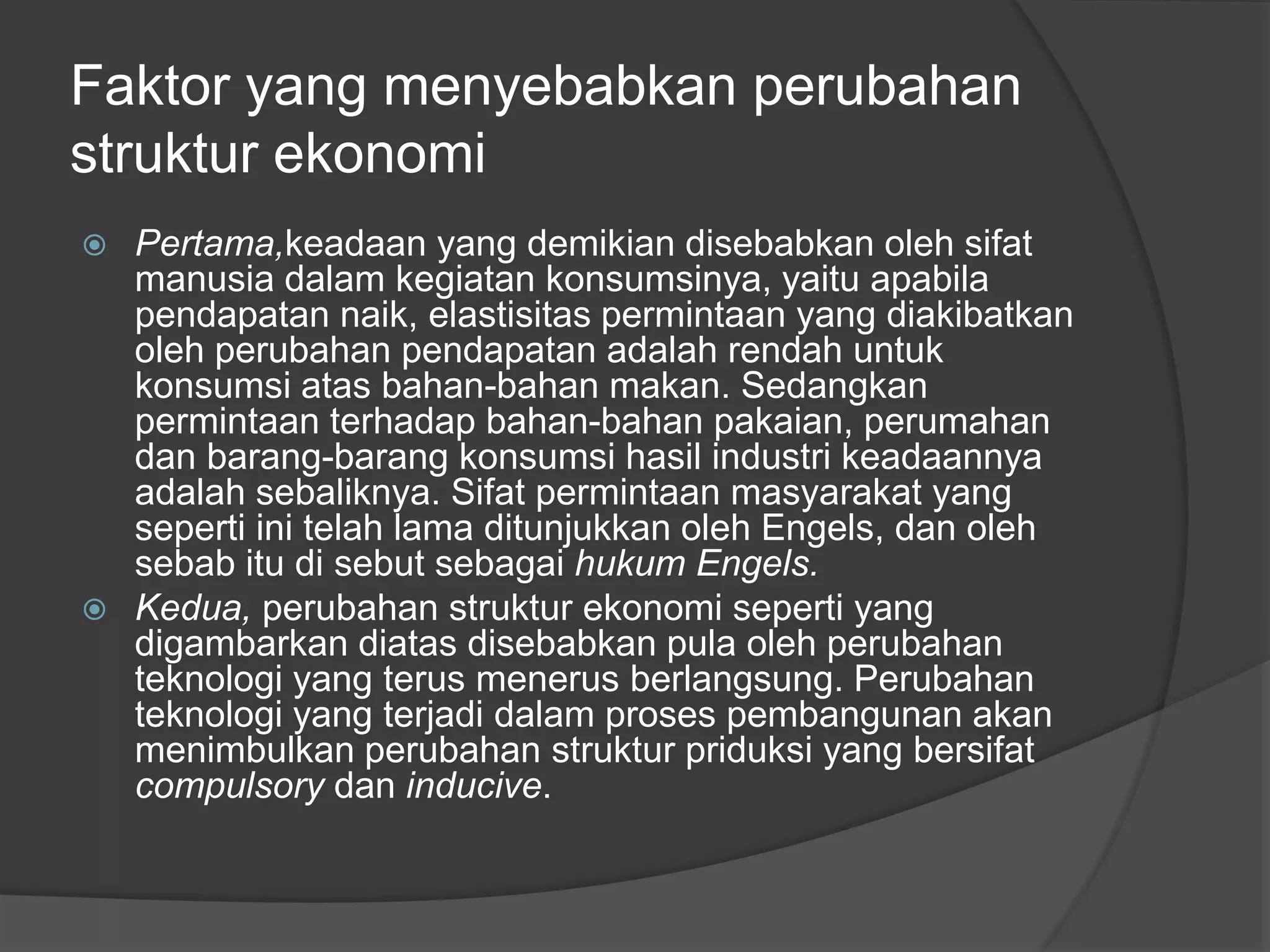 5 perubahan struktur ekonomi | PPT