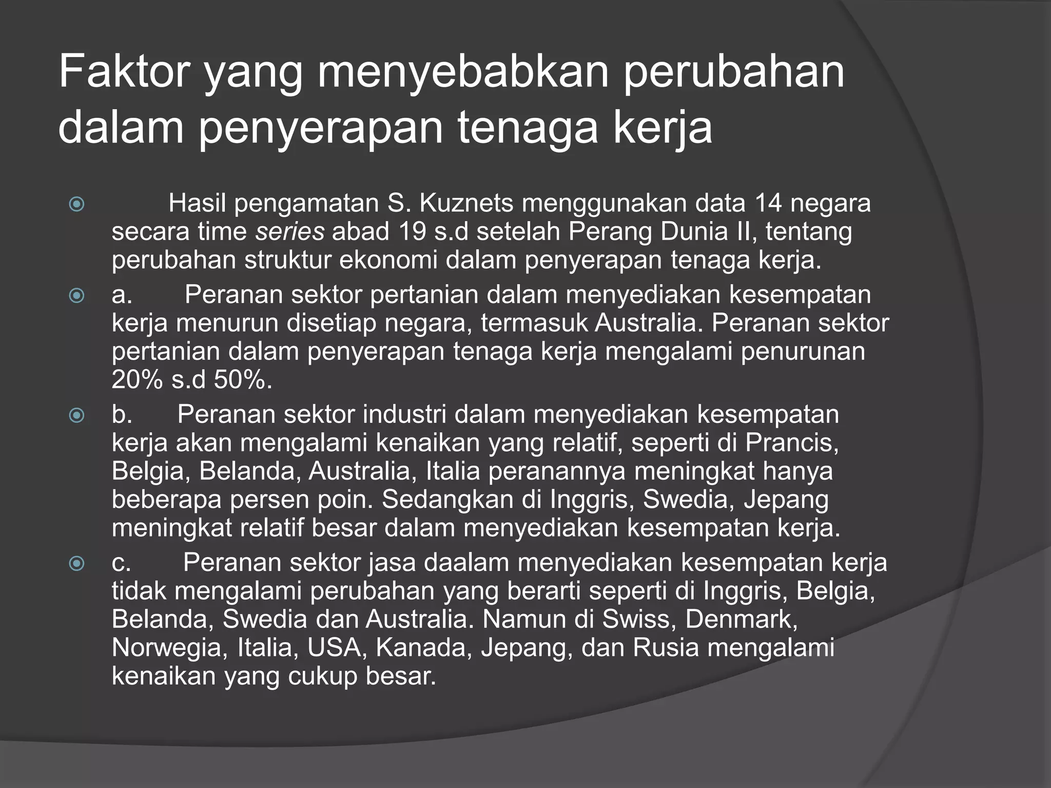 5 Perubahan Struktur Ekonomi Ppt 