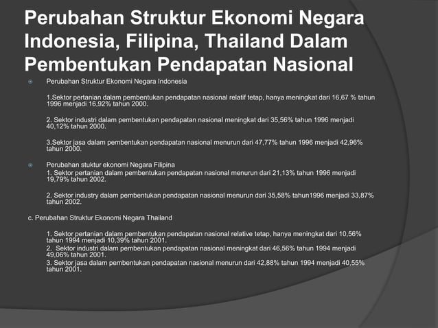 5 perubahan struktur ekonomi | PPT