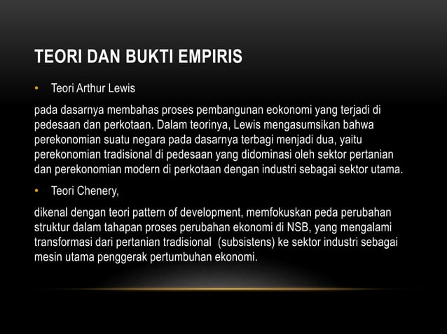 5 Perubahan Struktur Ekonomi Ppt 
