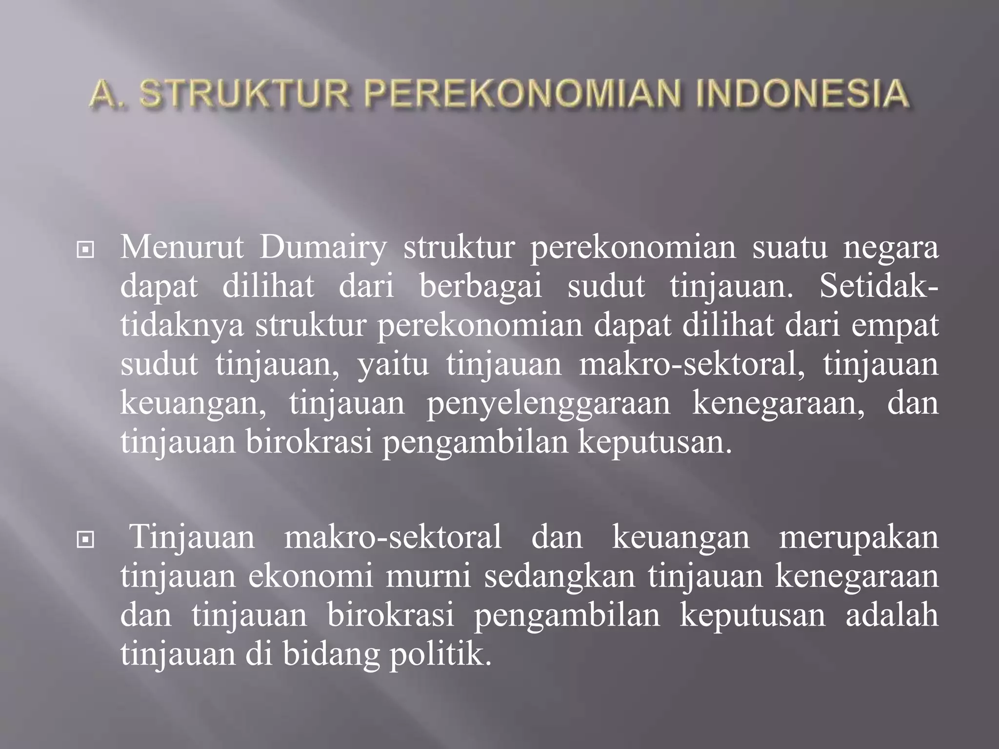 5 perubahan struktur ekonomi | PPTX