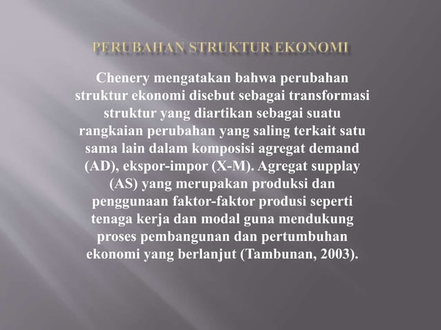 5 perubahan struktur ekonomi | PPTX