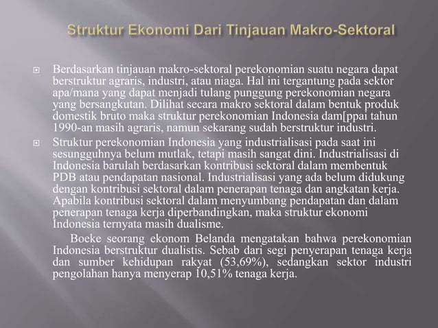 5 perubahan struktur ekonomi | PPTX