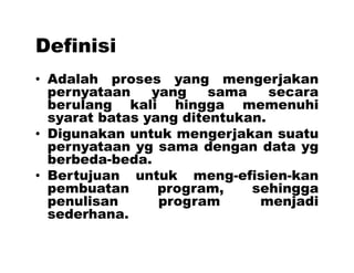 5 perulangan | PPT