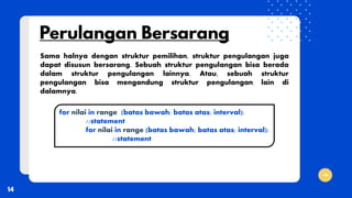 Algoritma dan Struktur Data (Python) - Perulangan | PDF