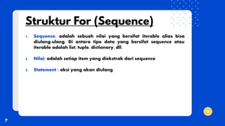Algoritma dan Struktur Data (Python) - Perulangan | PDF