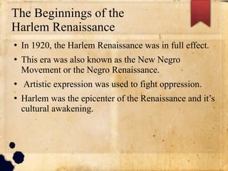 5 p harlem renaissance powerpoint | PDF