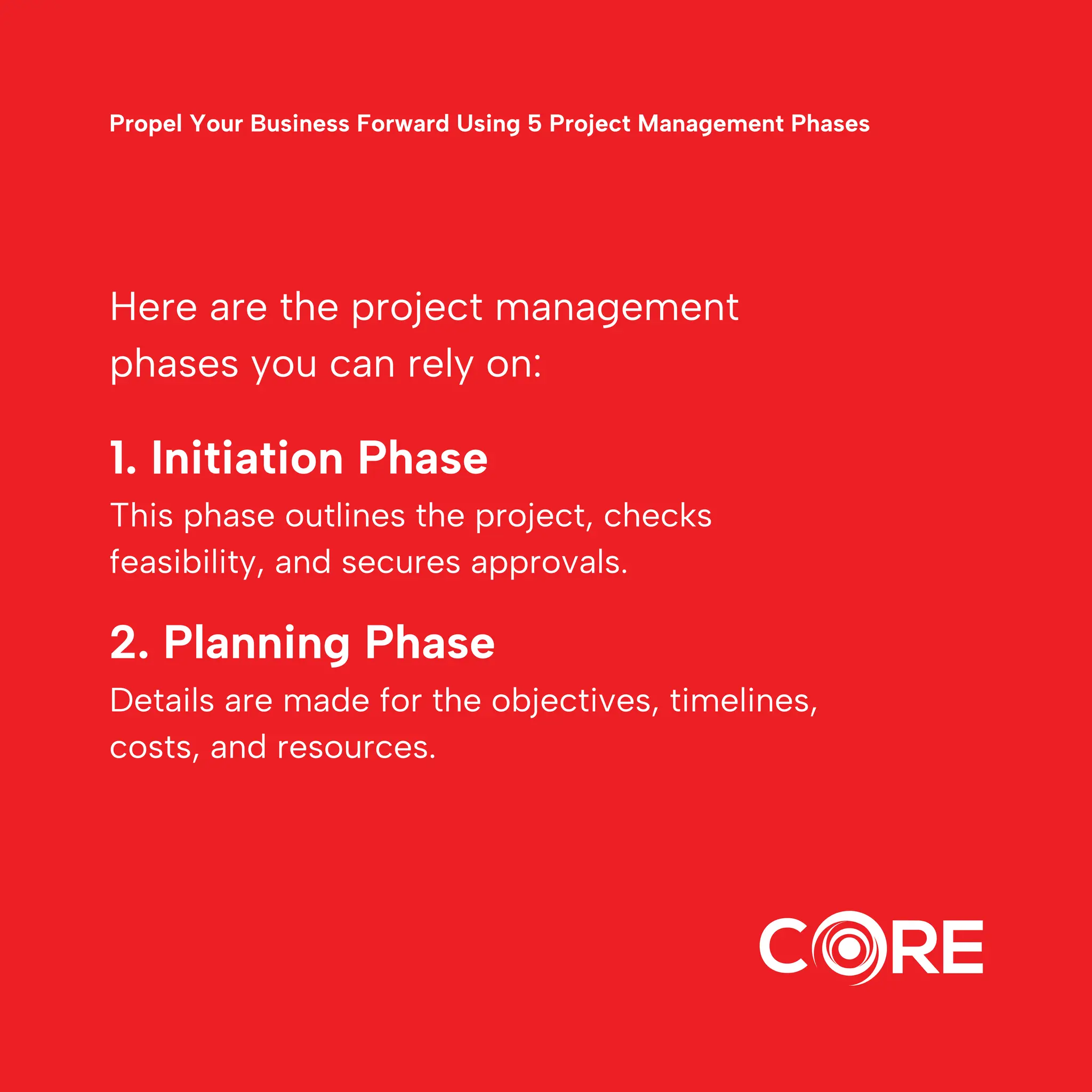 5 Phases of Project Management Life Cycle You Need to Know | PDF