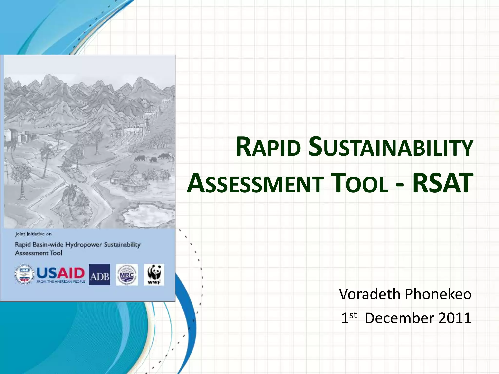 Rapid Sustainability Assessment Tool-RSAT | PPTX