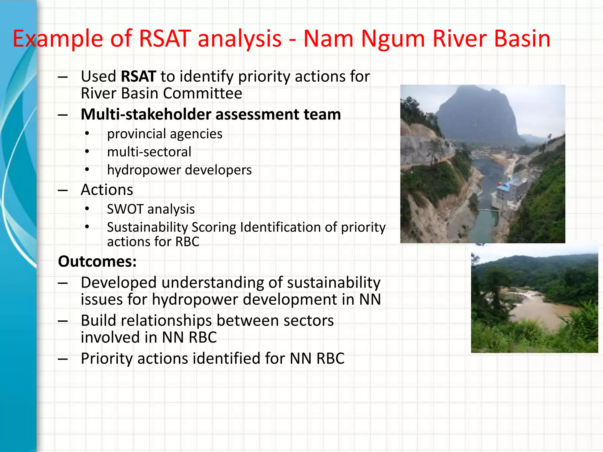 Rapid Sustainability Assessment Tool-RSAT | PPTX