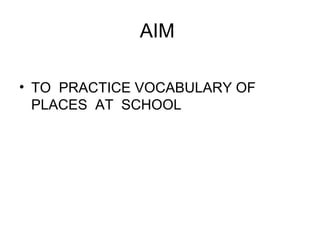 5 places at school | PPT