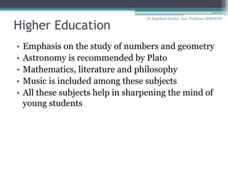 Plato on Education | PPTX