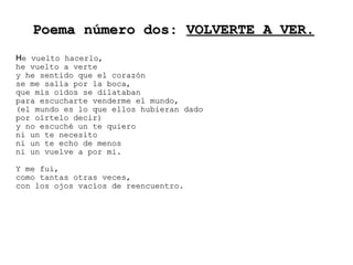 5 poemas que ojalá no hubiera escrito nunca | PDF