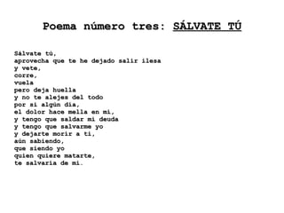 5 poemas que ojalá no hubiera escrito nunca | PDF