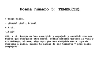 5 poemas que ojalá no hubiera escrito nunca | PDF