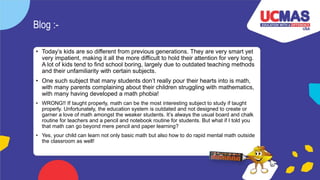 5 points on why UCMAS mental math | PPTX