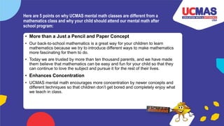5 points on why UCMAS mental math | PPTX