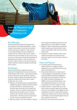Policy Briefs:For a Better Inclusion of Internal Migrants in India | PDF