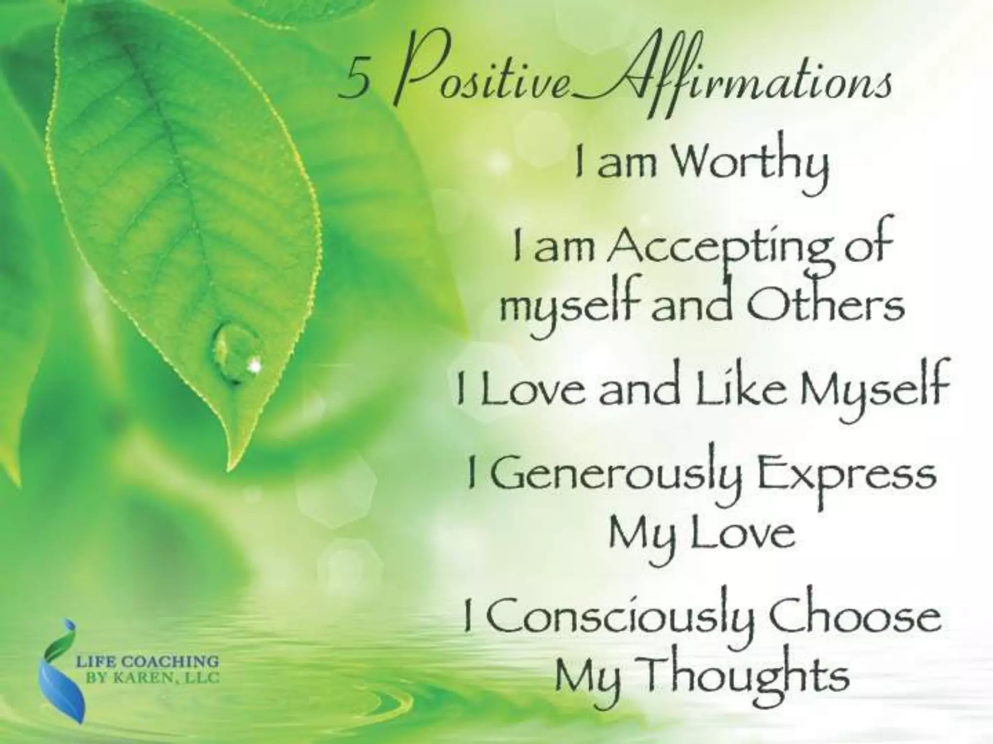 5 Positive Affirmations | PPTX