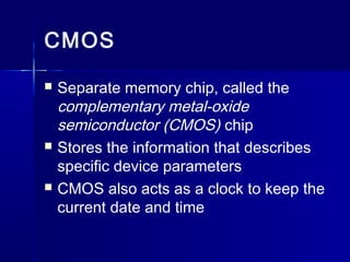 5 post , bios , cmos | PPT | Operating Systems | Computer Software and Applications