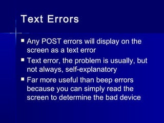 5 post , bios , cmos | PPT | Operating Systems | Computer Software and ...
