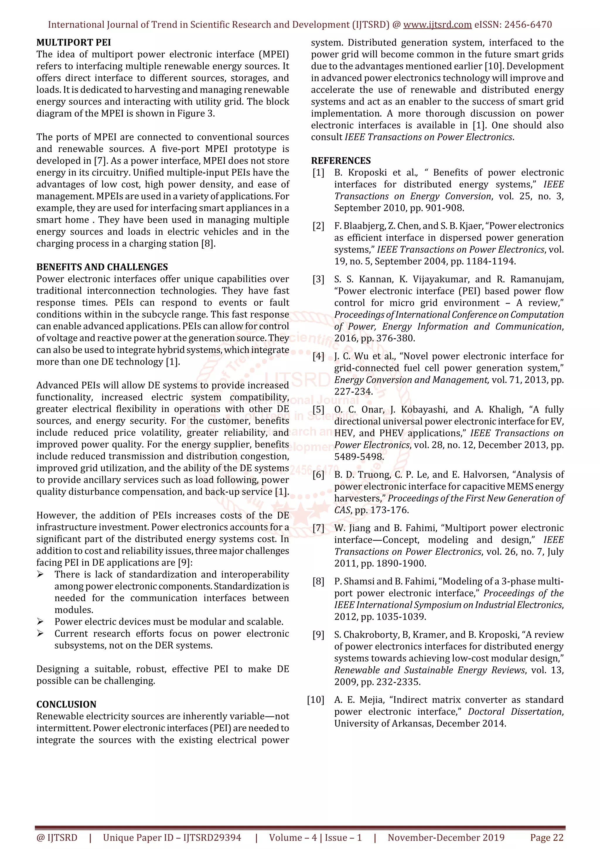 Power Electronic Interface | PDF