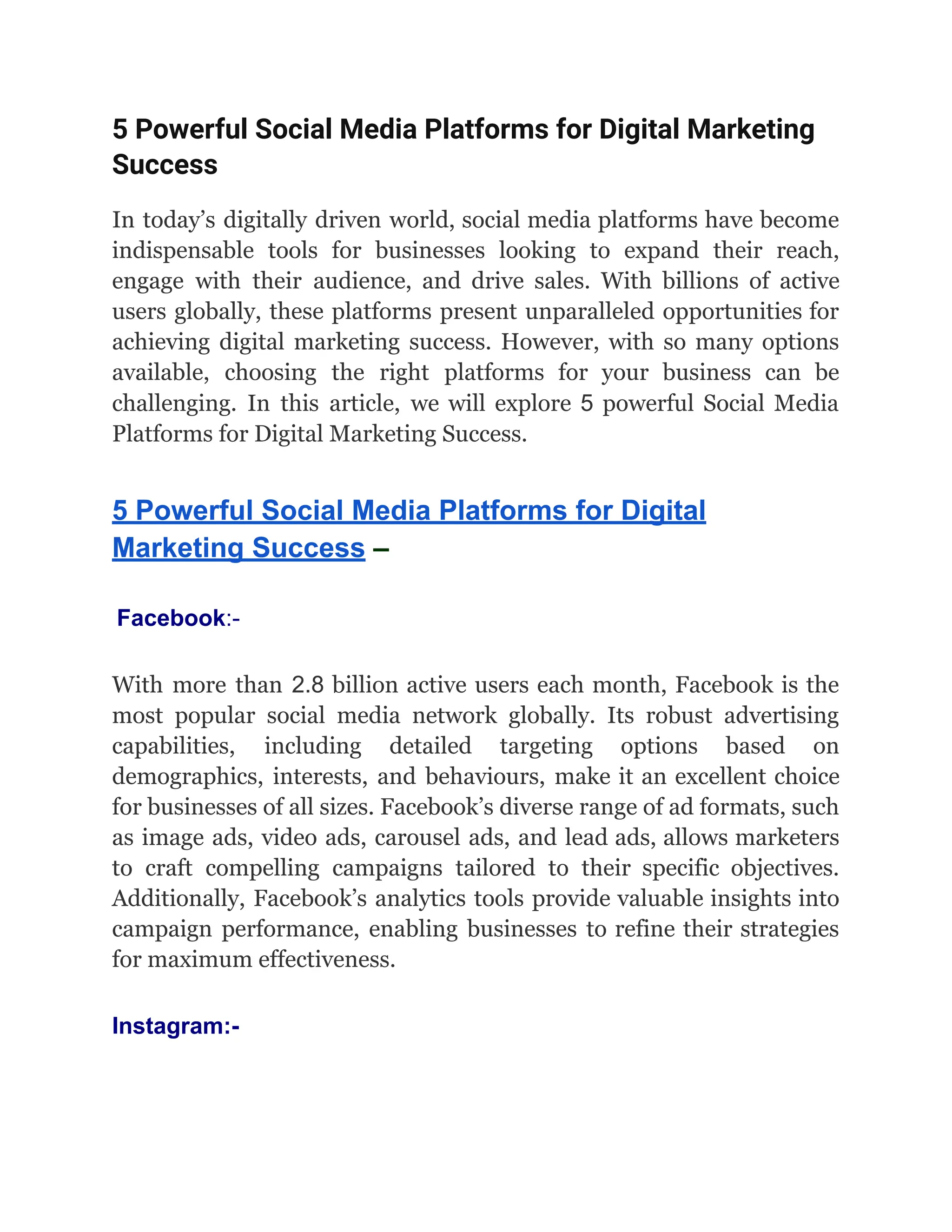 5 Powerful Social Media Platforms for Digital Marketing Success.pdf