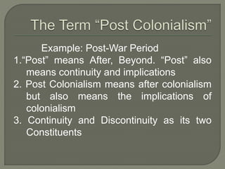 Post Colonialism and Buddhism | PPTX