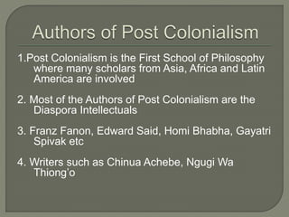 Post Colonialism and Buddhism | PPTX