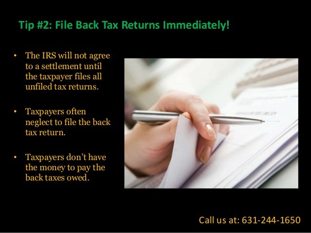 5 Practical Tips for Dealing With IRS Back Taxes