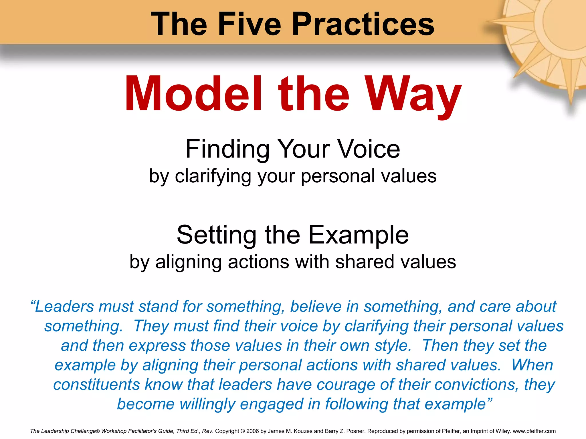 5 practices of exemplary leadership | PPT