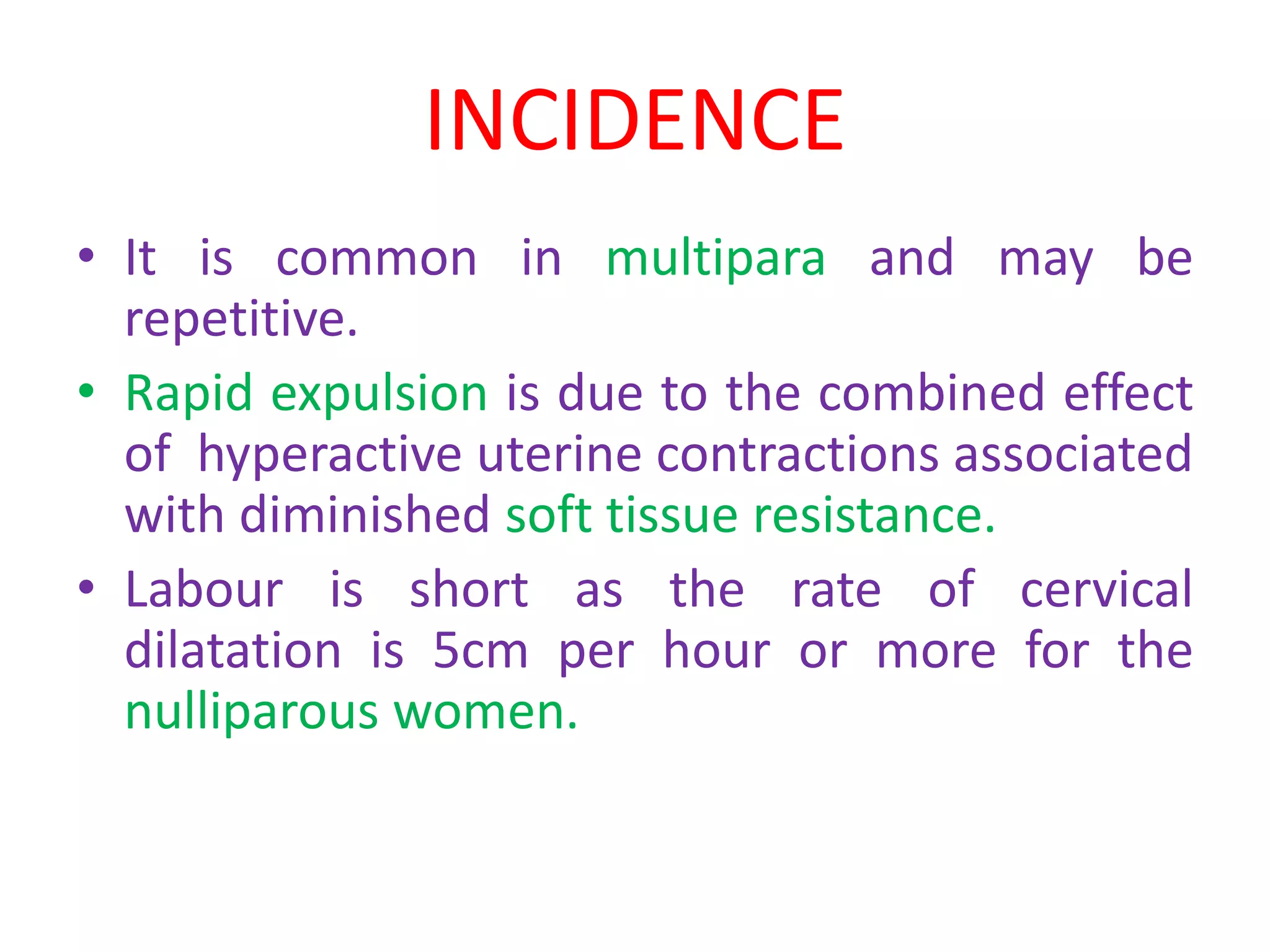 Precipitate labour | PPTX