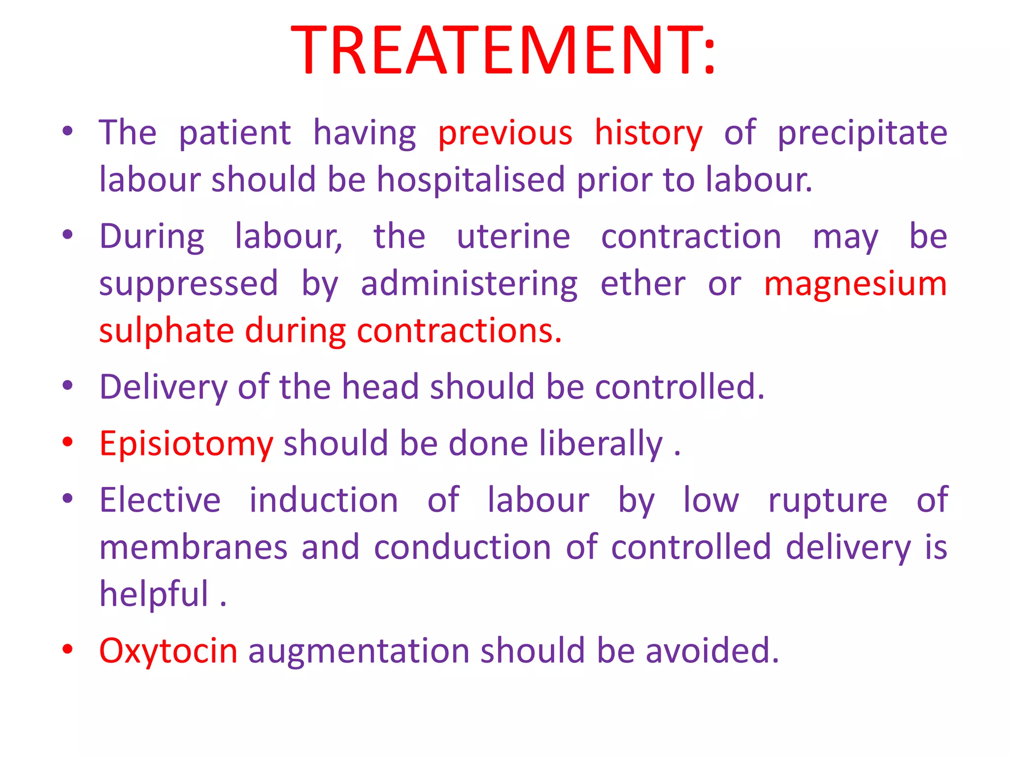 Precipitate labour | PPTX