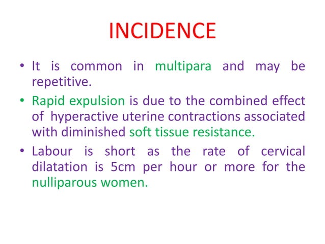 Precipitate labour | PPTX
