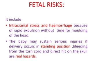 Precipitate labour | PPTX