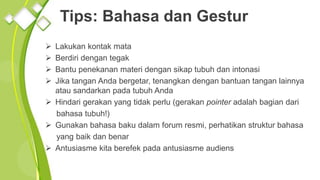 Teknik Presentasi Karya Ilmiah | PPTX