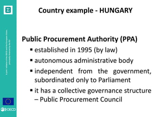 5 Central Public Procurement Functions Identification, Combination ...