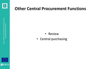 5 Central Public Procurement Functions Identification, Combination ...
