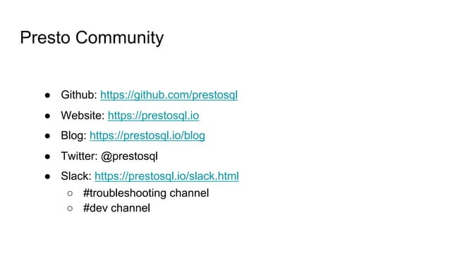 Presto: Query Anything - Data Engineer’s perspective | PDF