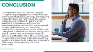 5 Principles for a Successful Contract Lifecycle Management (CLM ...