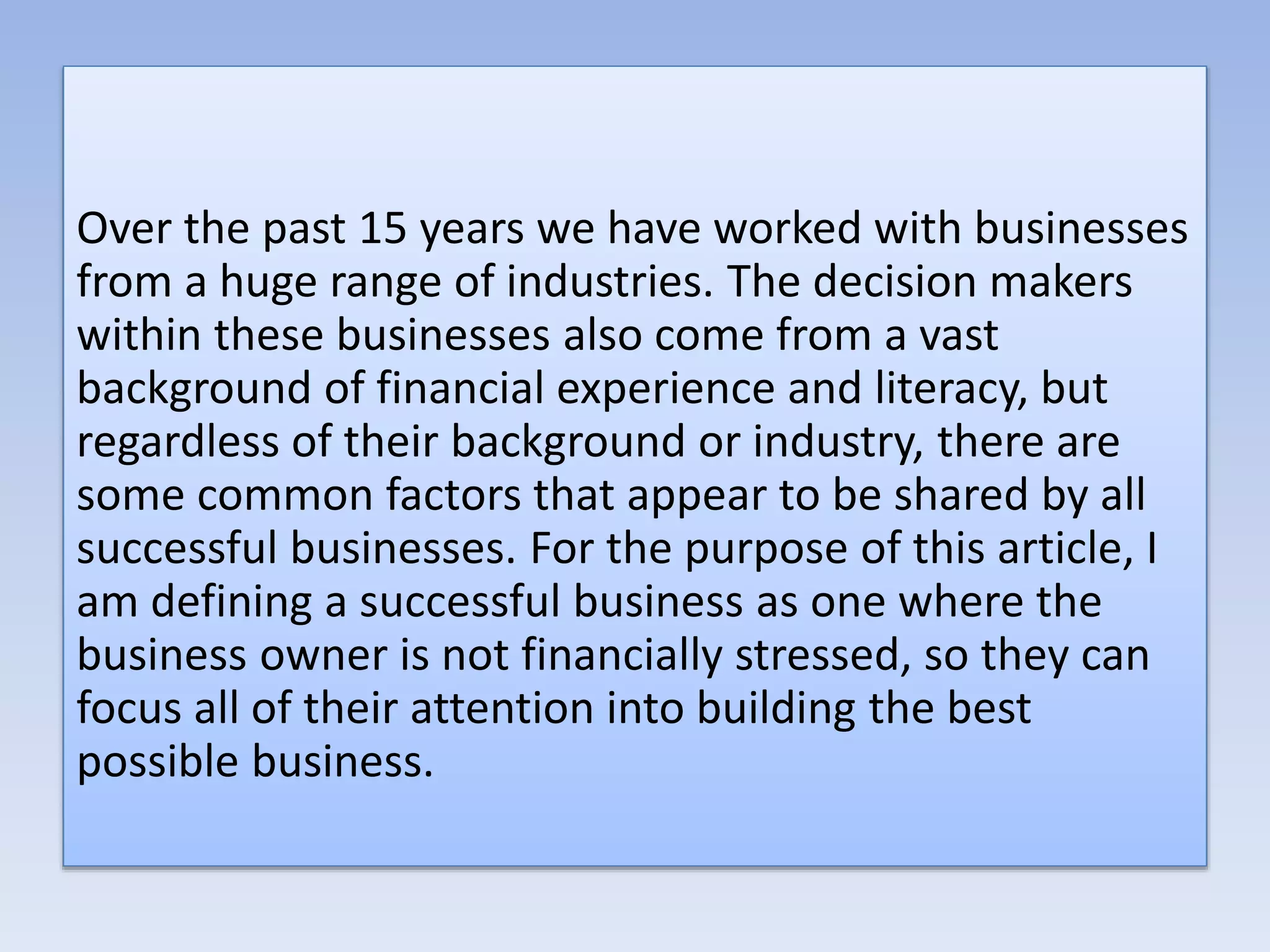 5 Principles For Financial Success Ppt