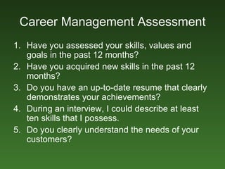 5 Principles Of Career Management | PPT