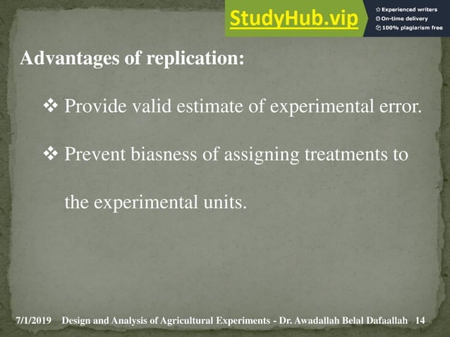 5 Principles Of Experimental Designs And Analysis | PDF